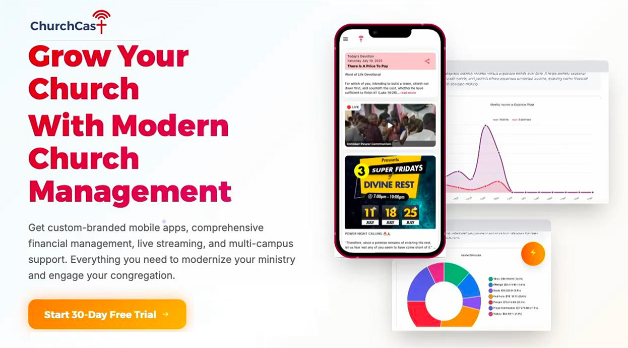 ChurchCast - #1 Church Management Software | Transform Your Ministry